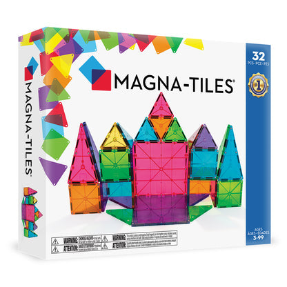 Magna-Tiles - Magna-Tiles Clear Colors 32-Piece Set – Classy Rascals Boutique