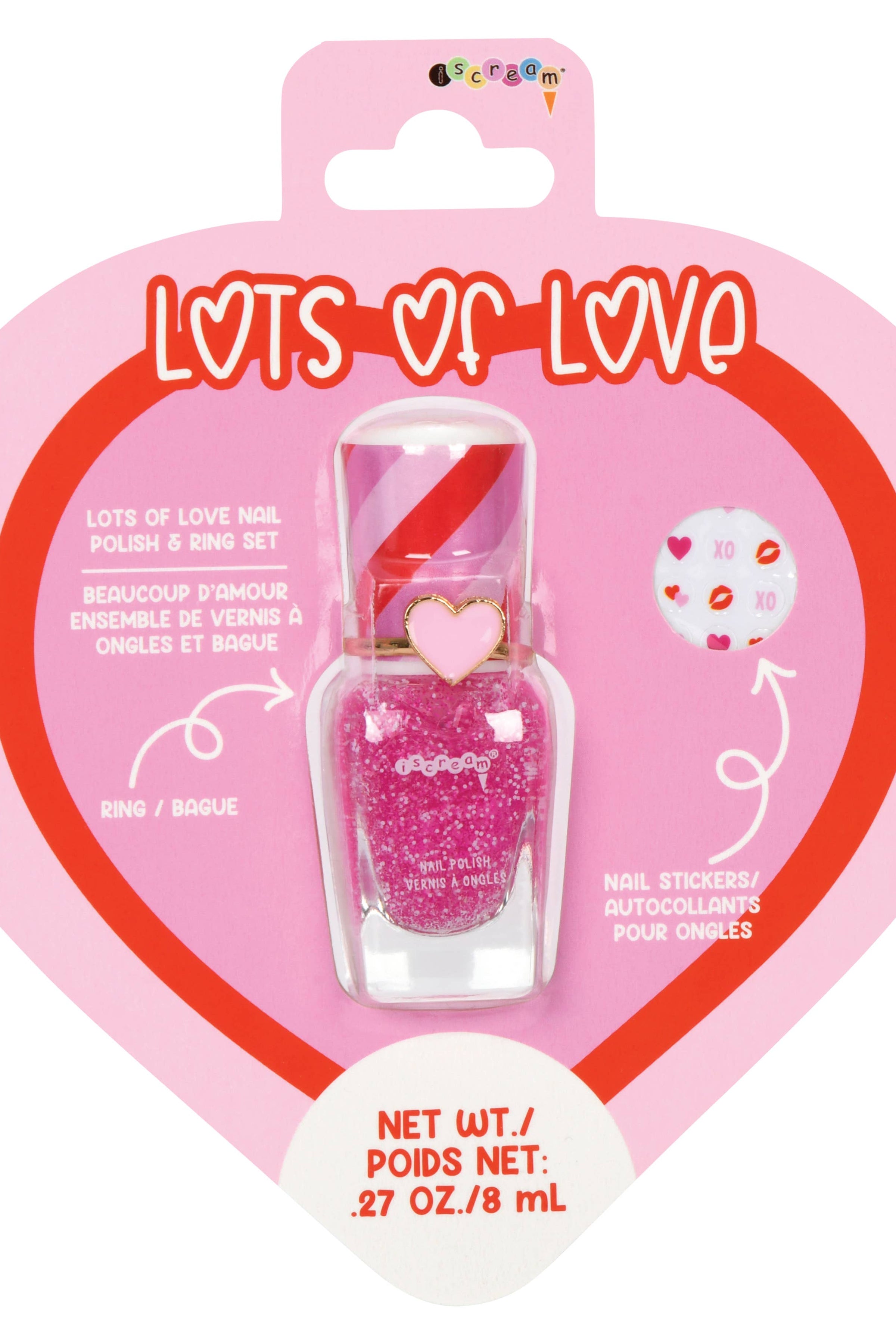 Iscream - LOTS OF LOVE NAIL POLISH & RING SET – Classy Rascals Boutique
